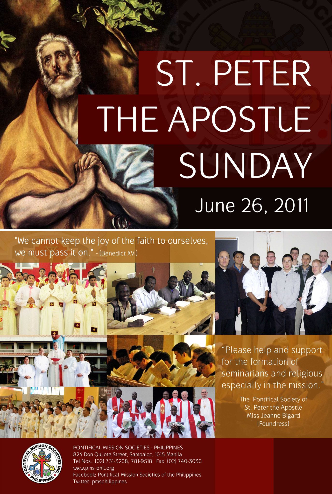Saint Peter the Apostle Sunday 2011 – Pontifical Mission Society ...