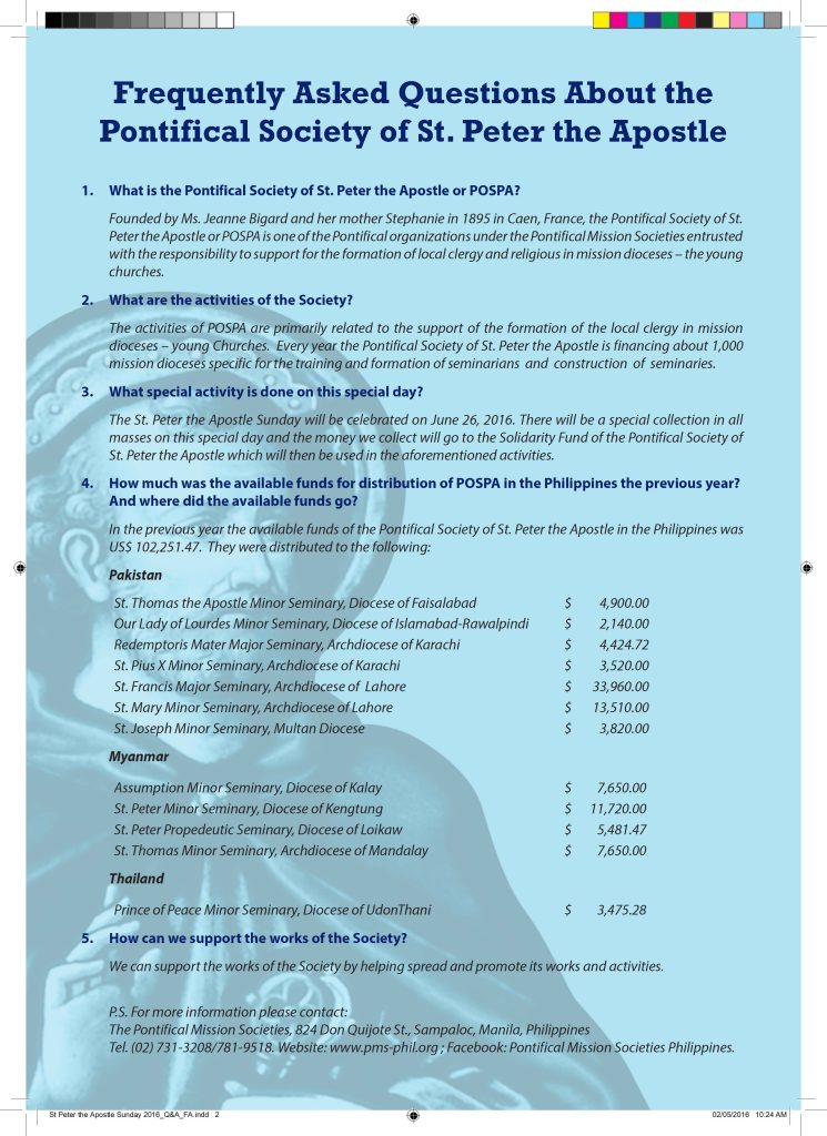 2016 Faq 1 copy – Pontifical Mission Society Philippines