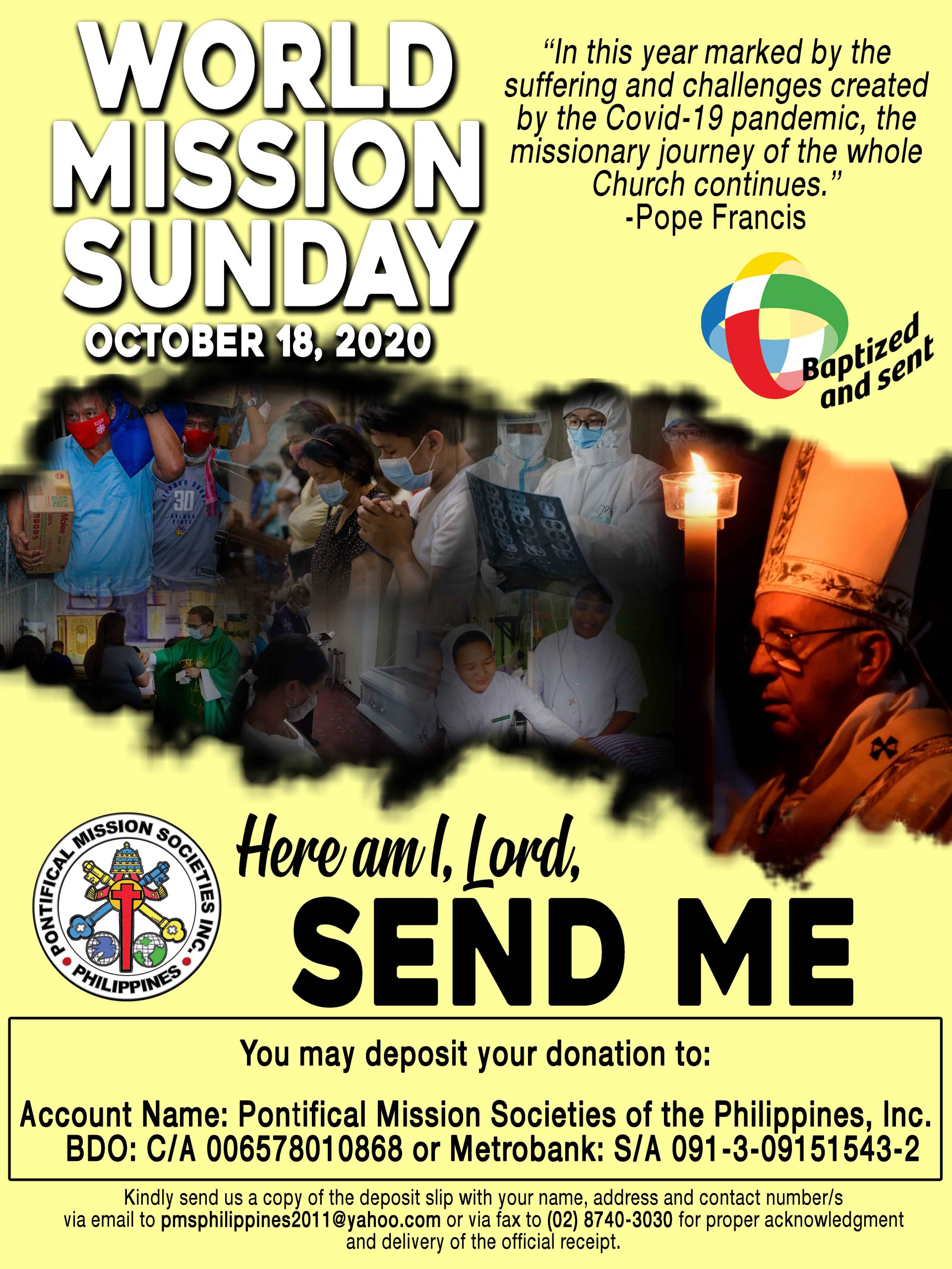 Here am I, Lord Send Me – Pontifical Mission Society Philippines