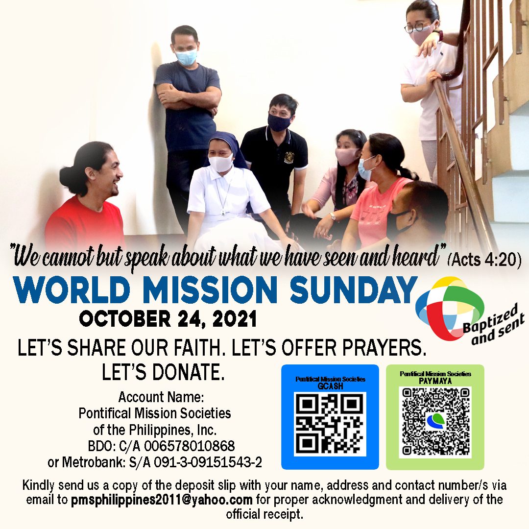World Mission Sunday 2021 – Pontifical Mission Society Philippines
