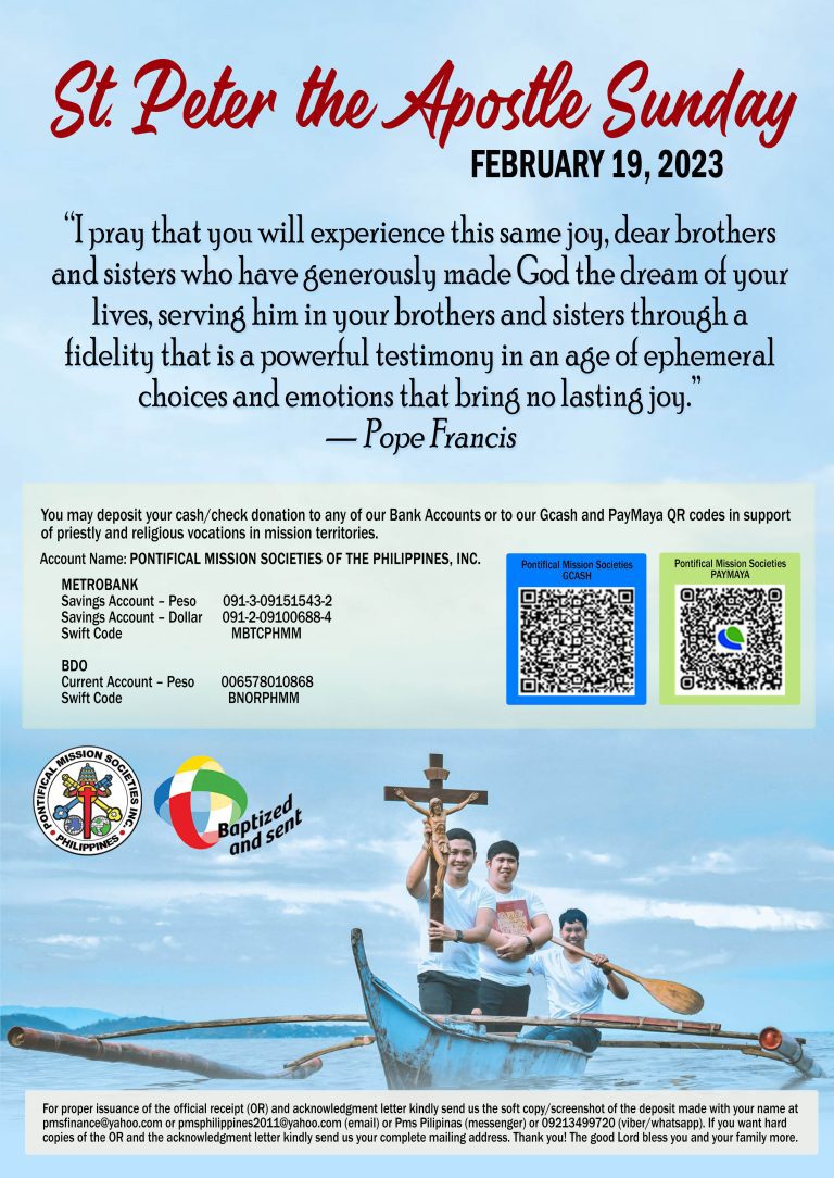 Saint Peter the Apostle Sunday 2023 – Pontifical Mission Society ...