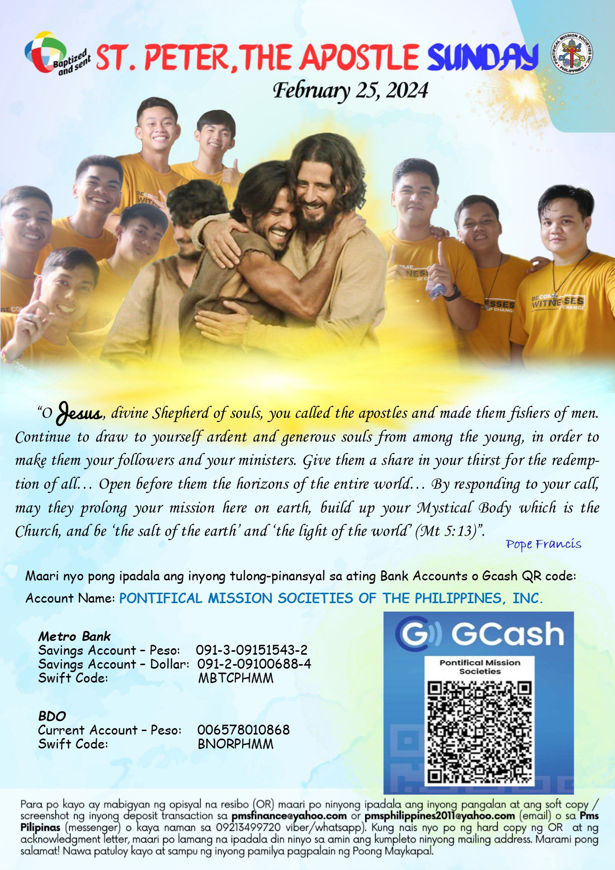 SPA Promotion Poster – Pontifical Mission Society Philippines