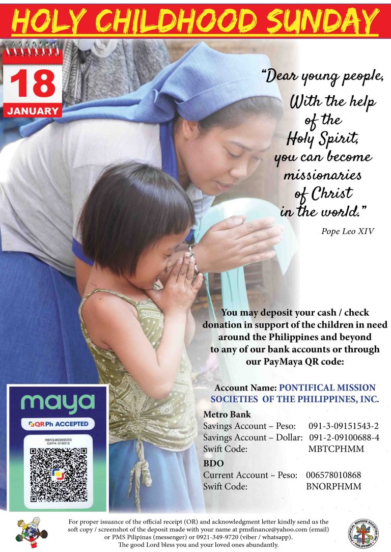 2026 HOLY CHILDHOOD SUNDAY – Pontifical Mission Society Philippines